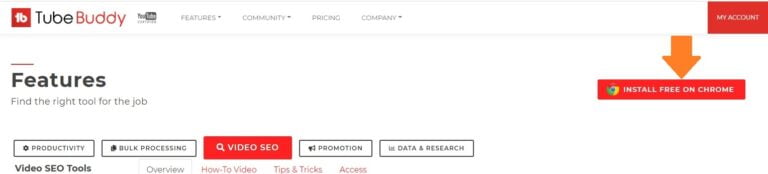 TubeBuddy Extension For Chrome – Free & Fast Install - Markd Agency