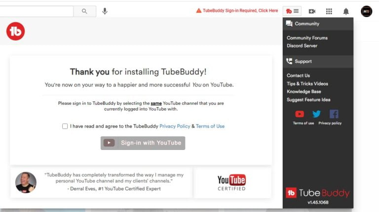 TubeBuddy Extension For Chrome – Free & Fast Install - Markd Agency